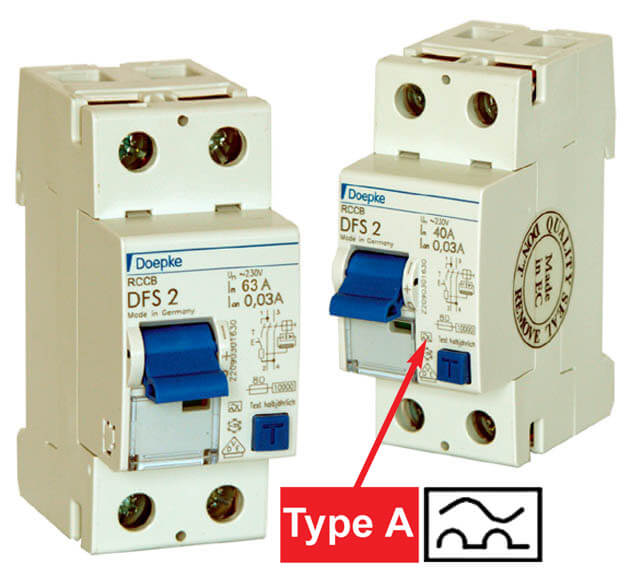 RCCBs Type A - Doepke UK Ltd